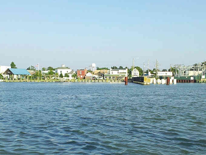 The waterfront view captures that classic Chesapeake Bay feeling where time moves at tide speed.