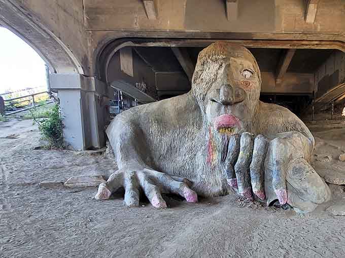 That single glowing eye has seen decades of visitors, and he still looks mildly annoyed about the whole thing.