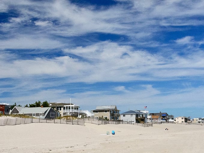 This is what "room to breathe" looks like: endless sand, endless sky, and maybe three other people maximum.