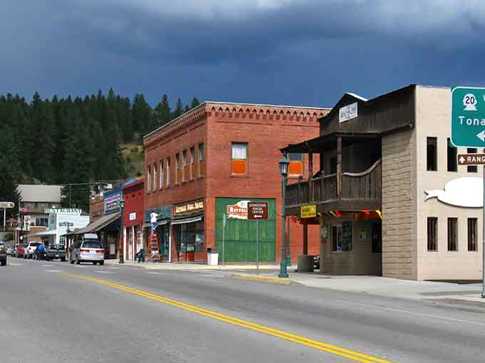 Brick buildings and forest-backed streets blend old mining heritage with small-town warmth that welcomes everyone who passes through.