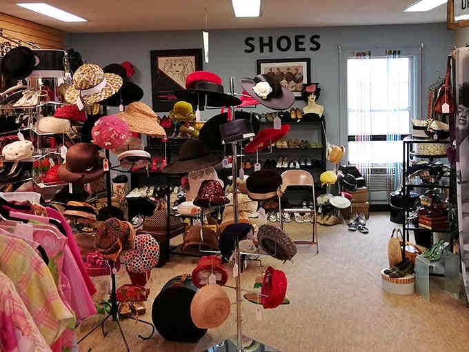 Every hat tells a story here, from Sunday church services to Derby Day dreams long past.