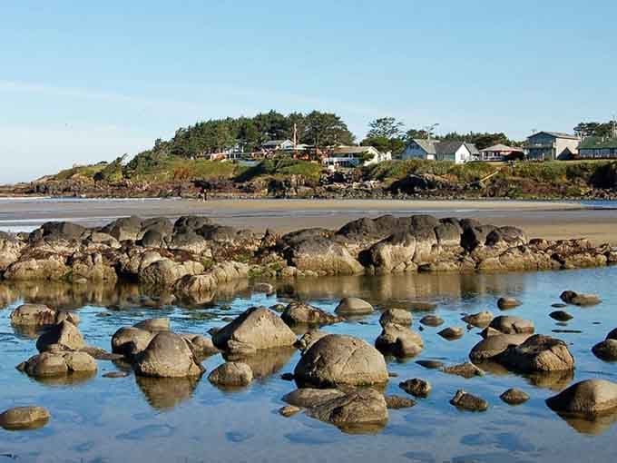 Tide pools and rocky shores stretch for miles where the only footprints you'll find are your own.
