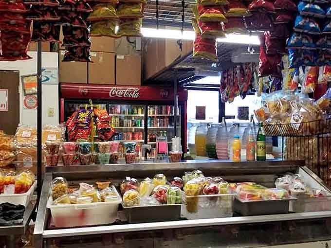 This snack counter is basically a time machine to childhood, minus the scraped knees and plus all the candy.