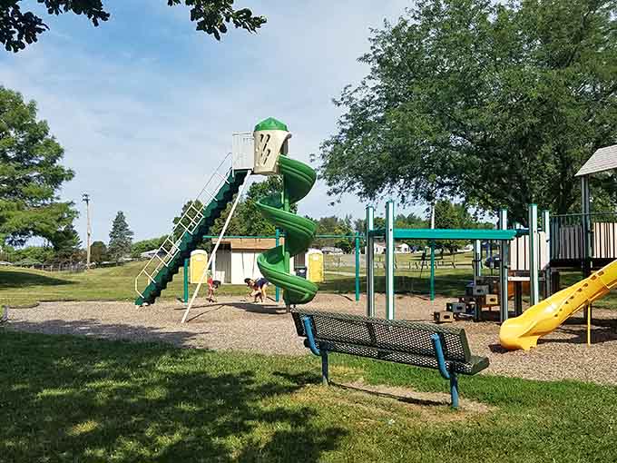 General Pulaski Park's slides have launched more childhood memories than NASA, and the admission price is considerably better too.