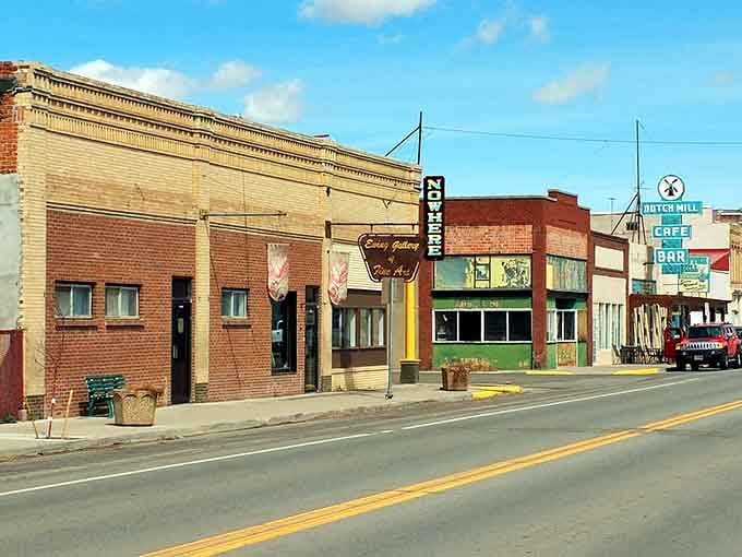 Downtown Antonito's colorful storefronts line up like a box of crayons, each building adding character to this authentic slice of Colorado.