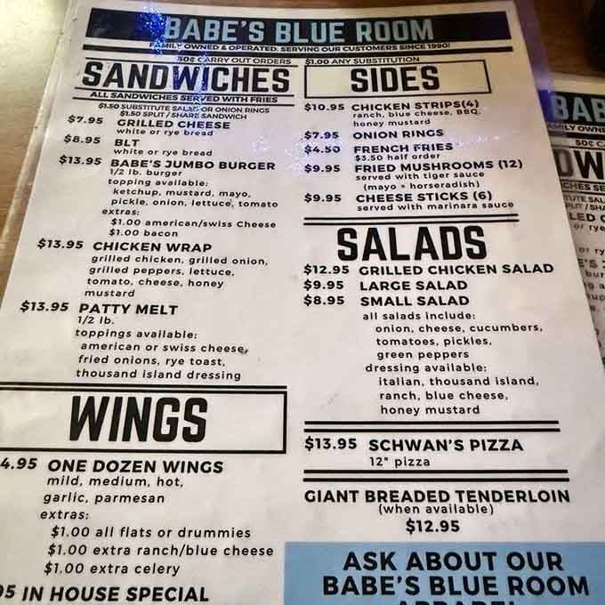 When a menu lists wings in bold capital letters, you know they're not messing around here.