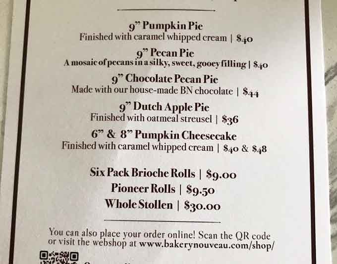 When the menu lists pioneer rolls and whole stollen, you know you've found people who take carbs seriously.