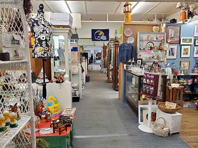 Aisles stretch like time tunnels, each turn revealing another era's greatest hits and most charming oddities for discovery.