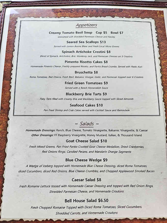 The menu reads like a love letter to fine dining, with appetizers that could easily steal the show.