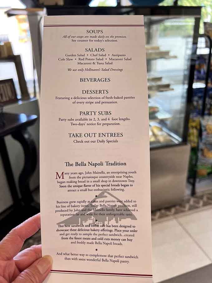 This menu tells a story that started generations ago in downtown Troy and continues delighting taste buds today.