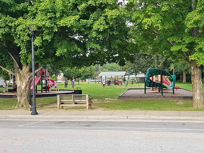 Green spaces where kids play and adults remember what life was like before smartphones ruled everything.