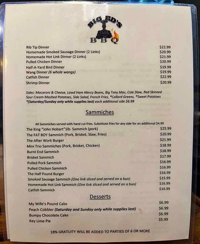 When the menu offers rib tips and burnt ends, you know someone understands what barbecue is about.