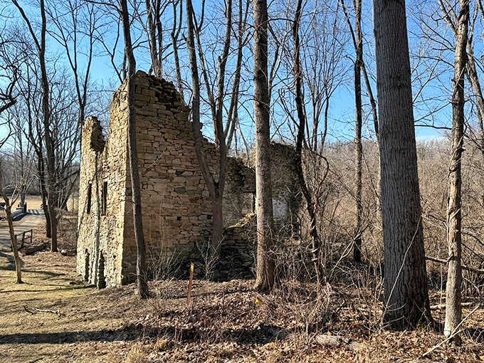 These old stone ruins whisper stories from another era, adding mystery to your otherwise ordinary Tuesday afternoon hike.
