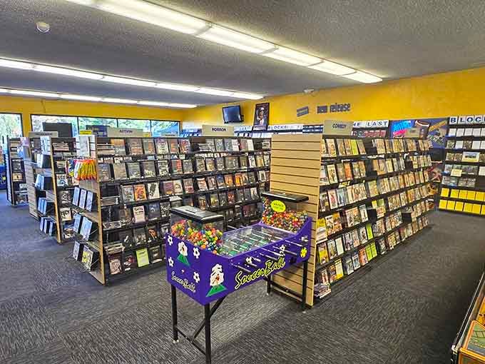 Rows of possibilities stretching before you like the good old days, minus the crowds fighting over releases.