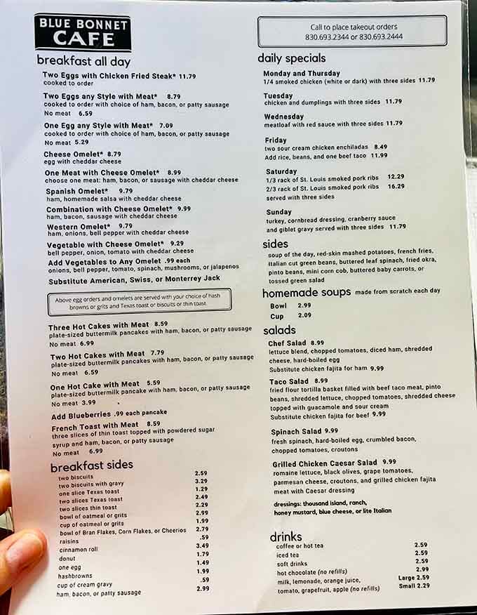 Breakfast all day means you can order those pancakes at 2 PM without judgment, exactly as the universe intended.