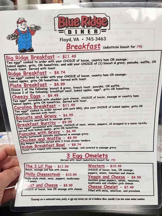 When a menu offers biscuits and gravy alongside chicken and waffles, you know they understand life's priorities.