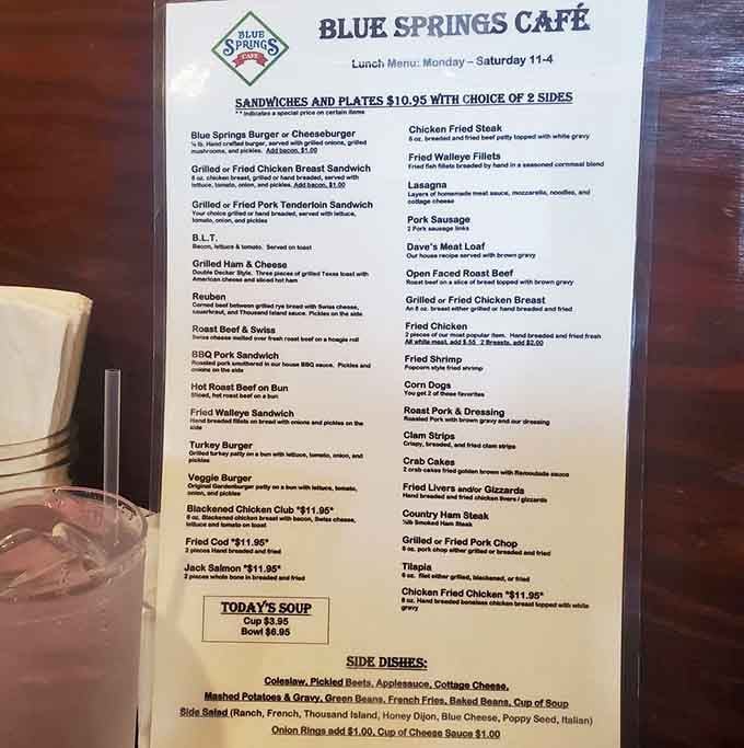 When a menu offers everything from walleye to meatloaf, you know you've found a place that understands real hunger.