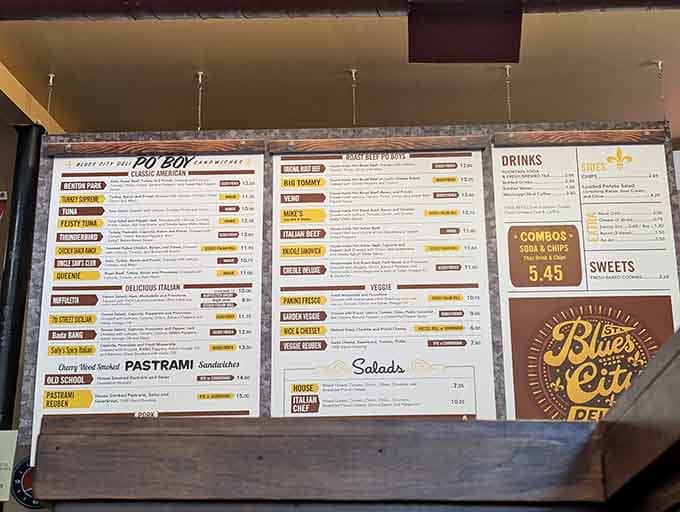 This menu board is basically a choose-your-own-adventure novel, except every ending involves delicious satisfaction.