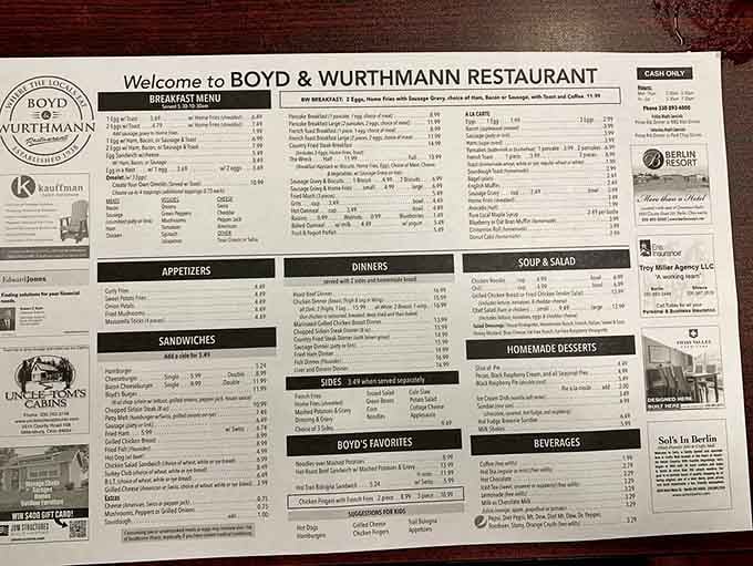 When the menu requires this much reading, you know you're in for some serious decision-making and delicious regret.