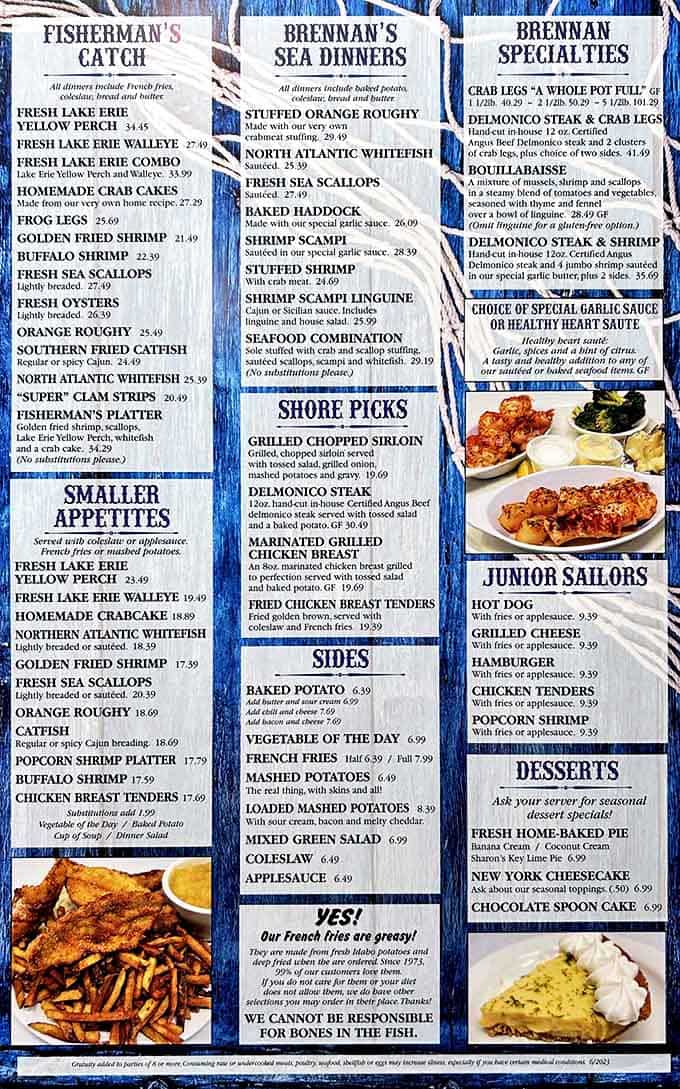This menu reads like a greatest hits album of Lake Erie's bounty, minus the disappointing filler tracks.