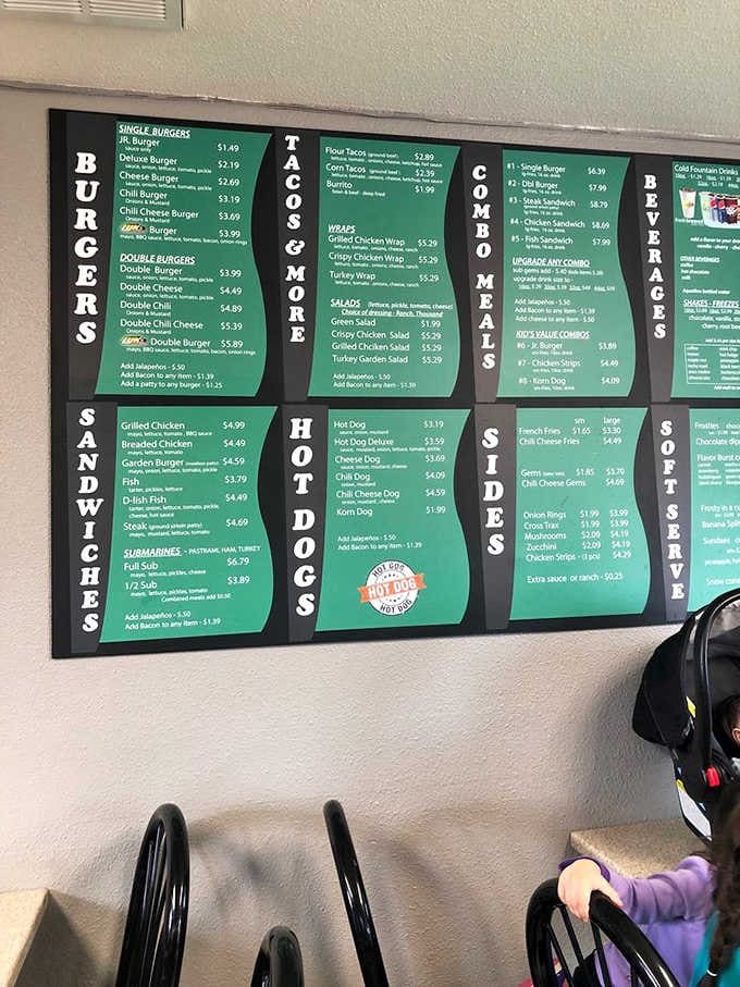 This menu board is basically a choose-your-own-adventure novel, except every ending involves delicious satisfaction and zero regrets.