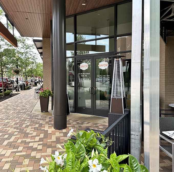 Savor's inviting entrance promises farm-fresh ingredients and seasonal menus that'll make you rethink everything you thought about Indiana dining.