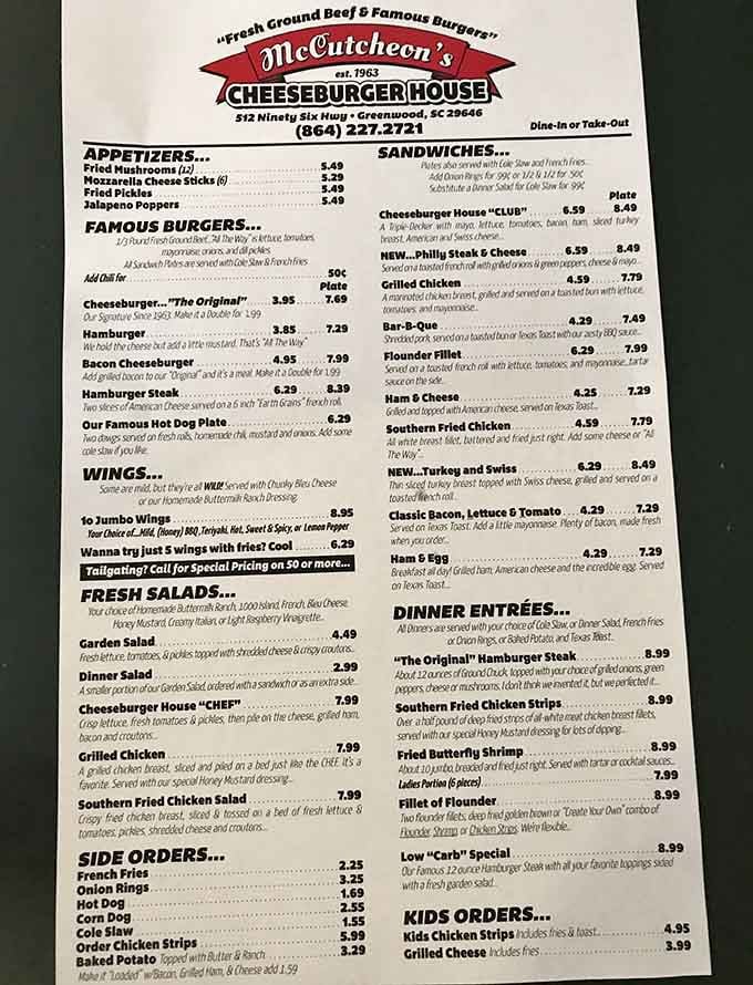 This menu reads like America's greatest hits, featuring everything your taste buds have been craving since childhood.