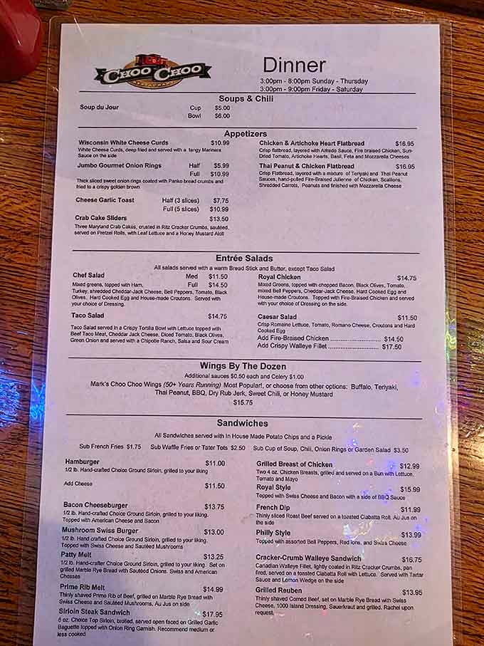 This menu reads like a greatest hits album of American comfort food, and every track's a winner.