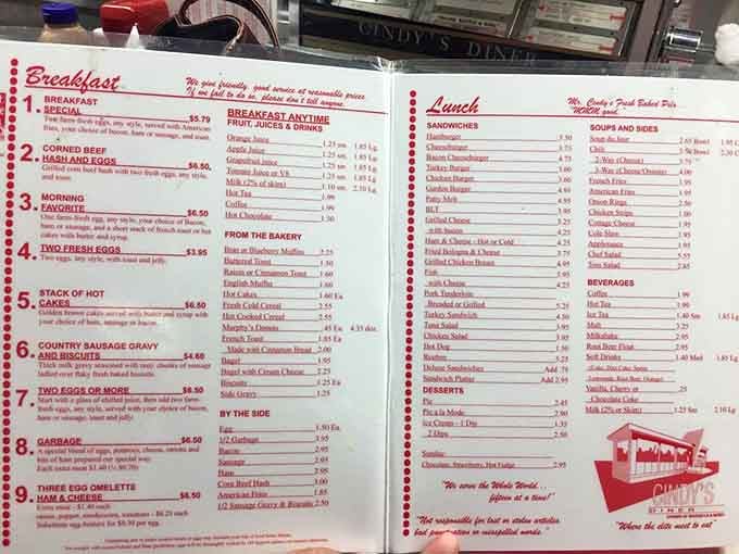 This menu is basically a love letter to comfort food, written in delicious ink and laminated for eternity.
