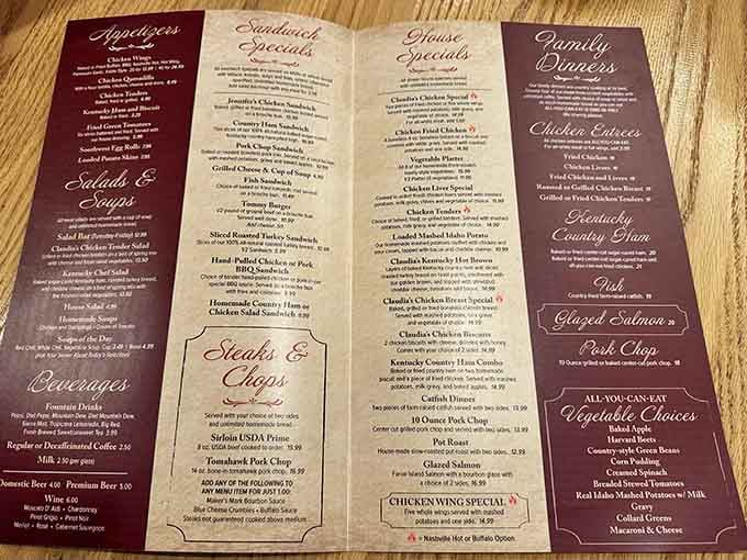 This menu reads like America's greatest hits album, and every track is a certified banger.