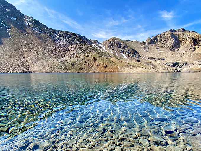 Water so clear you can count the rocks on the bottom, which beats counting sheep any day.