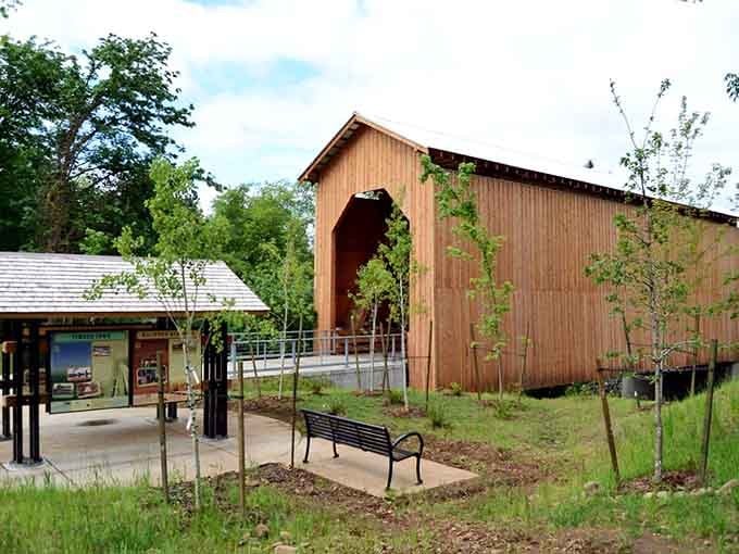 The Chambers Covered Bridge stands ready for your Instagram debut, no filter needed for this genuine Oregon beauty.