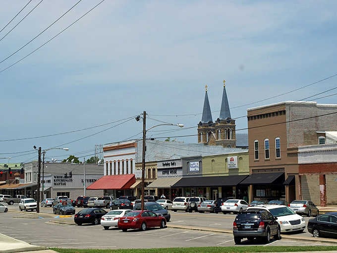 Those twin spires rising above the storefronts prove that Cullman takes both commerce and community seriously.