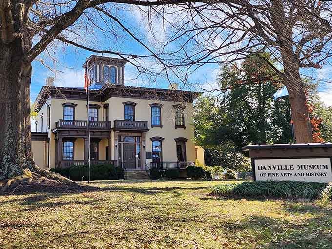 This Italianate mansion houses the Danville Museum, where art and history meet without requiring a PhD to appreciate.