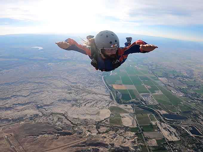 Nothing says "I'm truly alive" quite like jumping from a perfectly good airplane over Colorado's western slope.