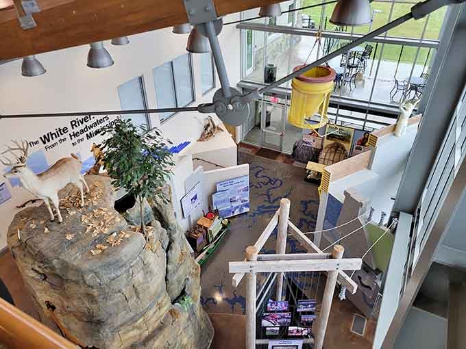 Two stories of exhibits showcase the Ozarks' natural wonders without a single boring government pamphlet in sight.