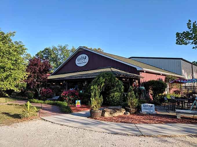 The Cottage Restaurant sits surrounded by gardens, looking like someone's beloved grandmother decided to open her kitchen to strangers.