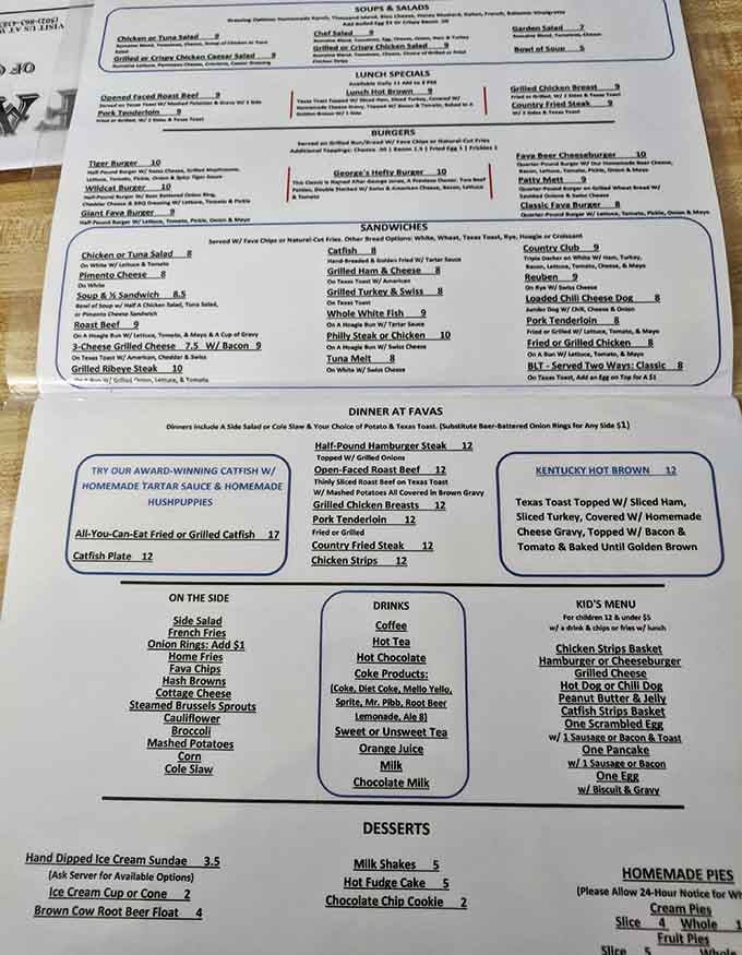 This menu reads like America's greatest hits, from award-winning catfish to burgers that understand their life's purpose.