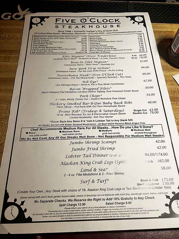 This menu reads like a love letter to beef, and you're about to fall hard.