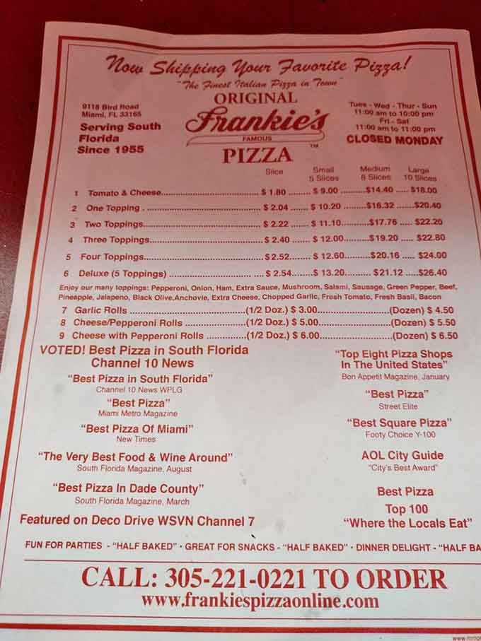 Seven decades of awards plastered on the menu isn't bragging when you've genuinely earned every single accolade.