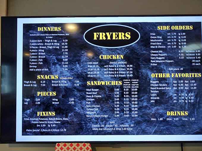 A menu that doesn't try to be everything to everyone, just chicken done spectacularly right.