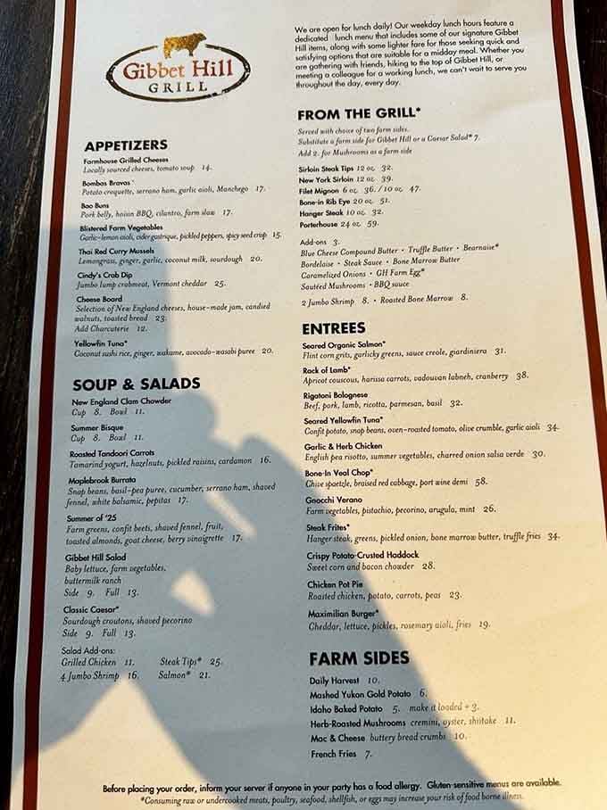 This menu reads like a love letter to New England dining with global influences that actually make sense.