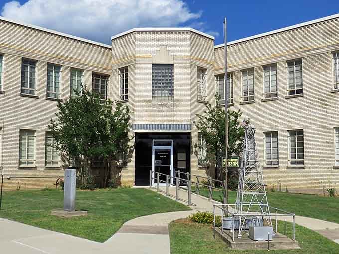 Classic Art Deco architecture meets small-town charm in this beautifully preserved museum building that's worth photographing from every angle.