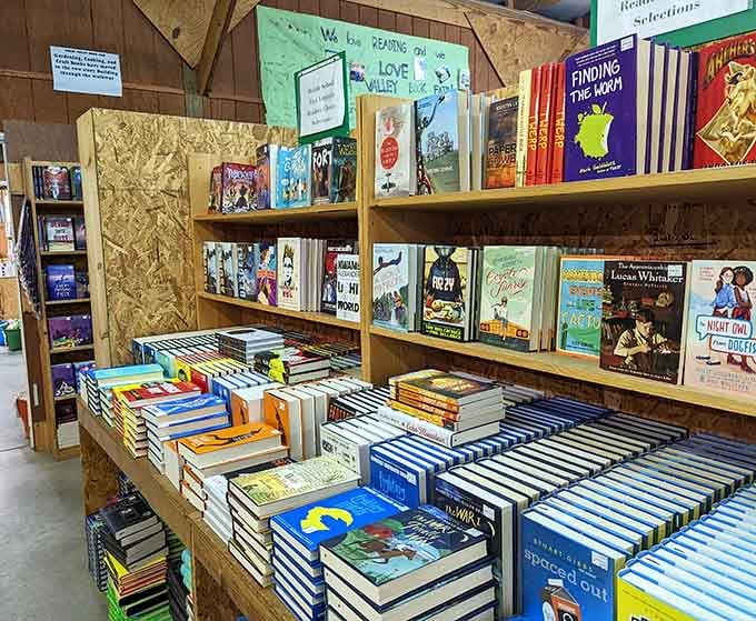 Stacks so perfectly arranged they'd make Marie Kondo weep tears of organizational joy.