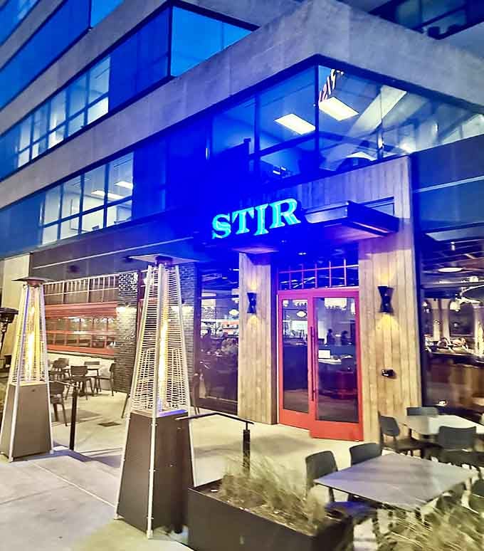 STIR glows like a beacon for food lovers, its modern facade practically begging you to come inside and stay awhile.