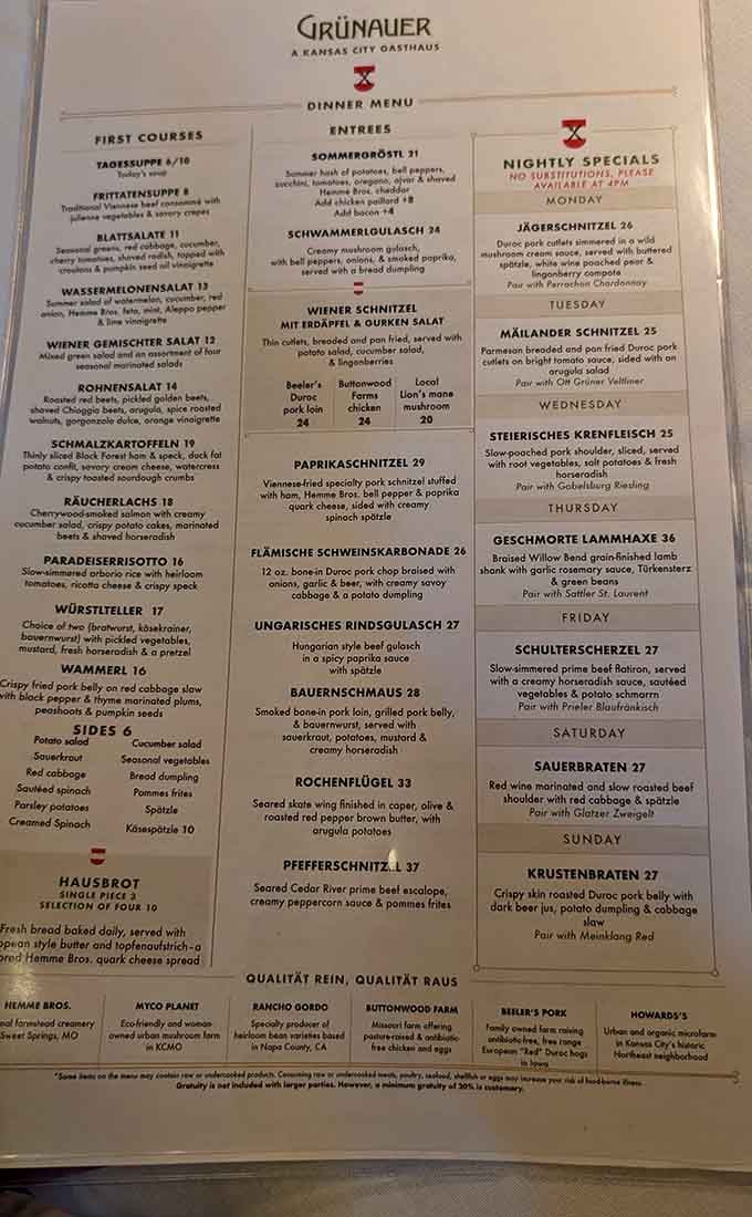 A menu filled with words you can't pronounce but dishes you'll never forget eating, trust me on this.