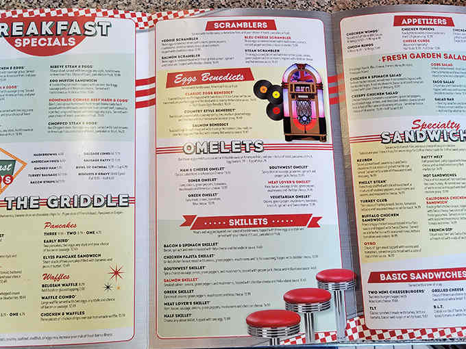 This menu reads like a greatest hits album of American breakfast, and every track is a banger.