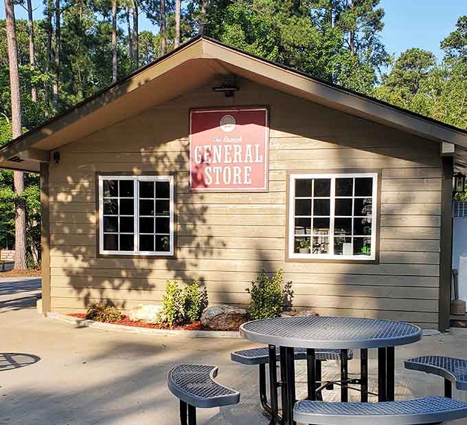The general store has everything you forgot to pack, which is pretty much everything if you're like most campers.