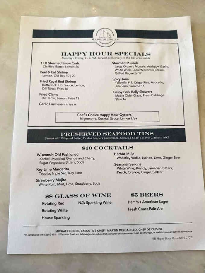 Happy hour here is basically a masterclass in how to eat well without emptying your wallet.
