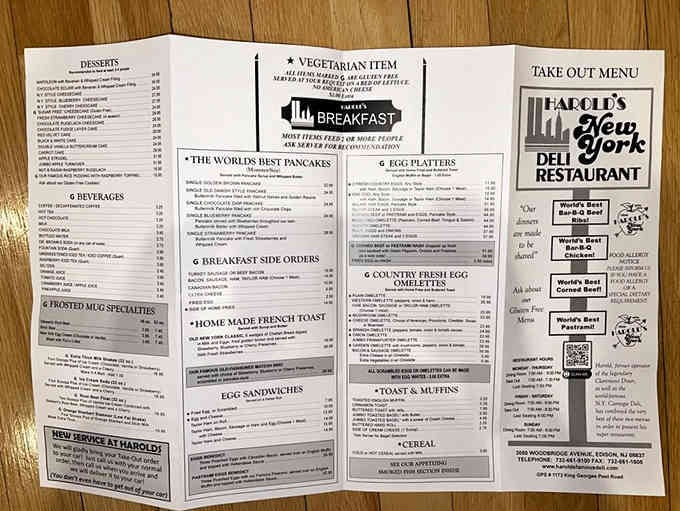This menu requires reading glasses, patience, and possibly a strategy session before ordering anything.